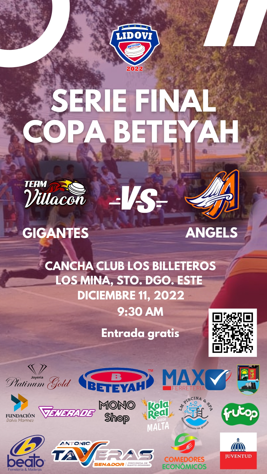 Gigantes y Angels disputan este domingo final de la copa Beteyah