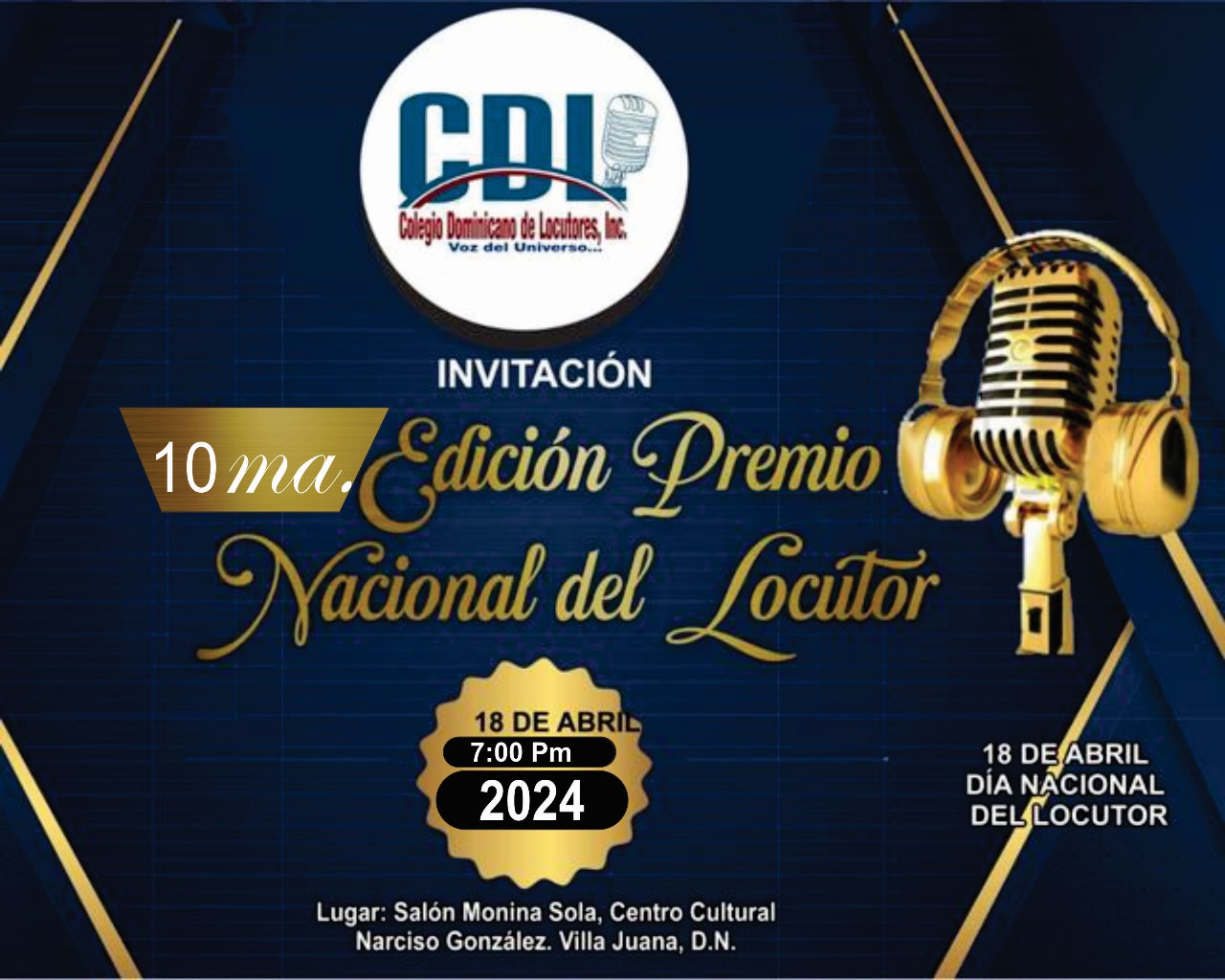 Colegio Dominicano de Locutores convoca al Premio del Locutor